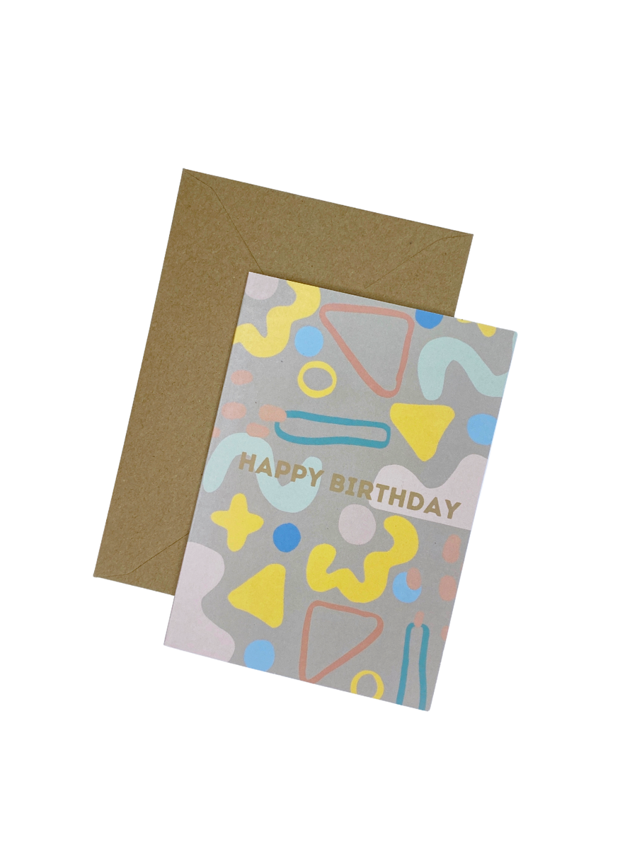 Happy Birthday Shapes Card – daisy.kids+life
